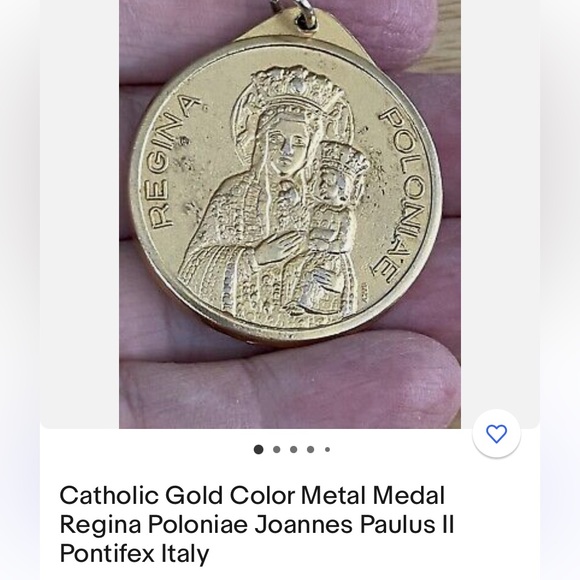 Jewelry | Vintage Catholic Metal Medal Of Pope Joannes Paulus Ii Regina ...
